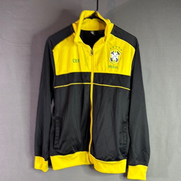 Jackets & Coats | Yellow And Black Brazil Track Jacket | Poshmark